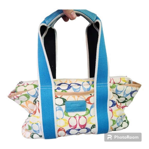 Coach | Bags | Coach Leatherware Multicolor Purse Handbag Medium Sized ...